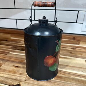 Source Unknown | Accents | Vintage Metal Oil Gas Can Hand Painted ...